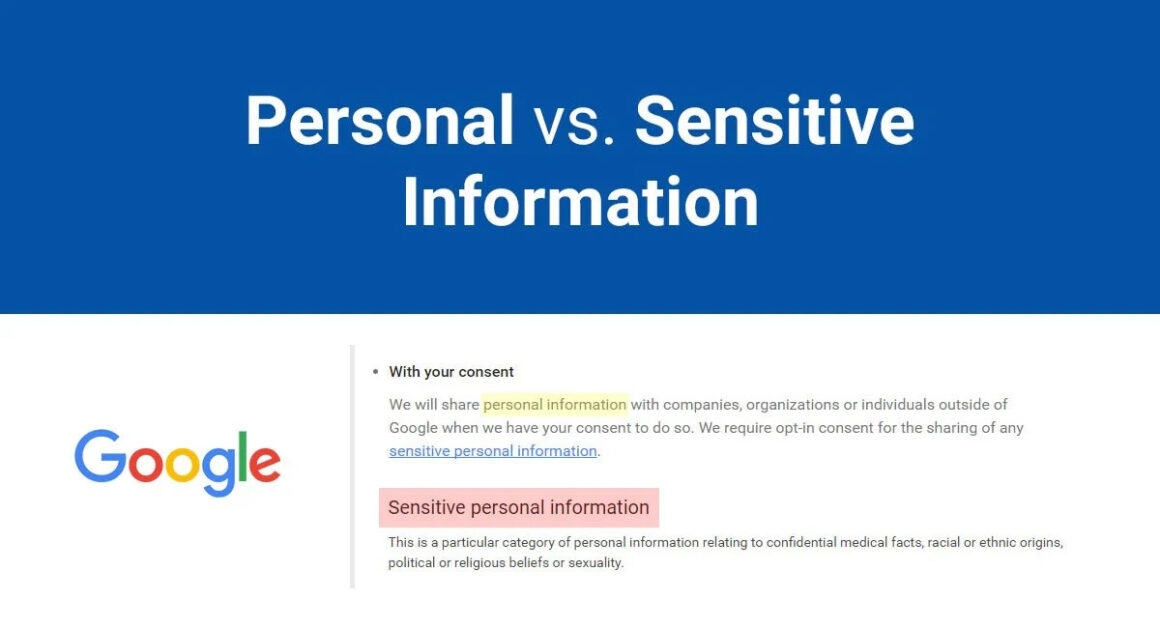 which of the following is not an example of sensitive information ...